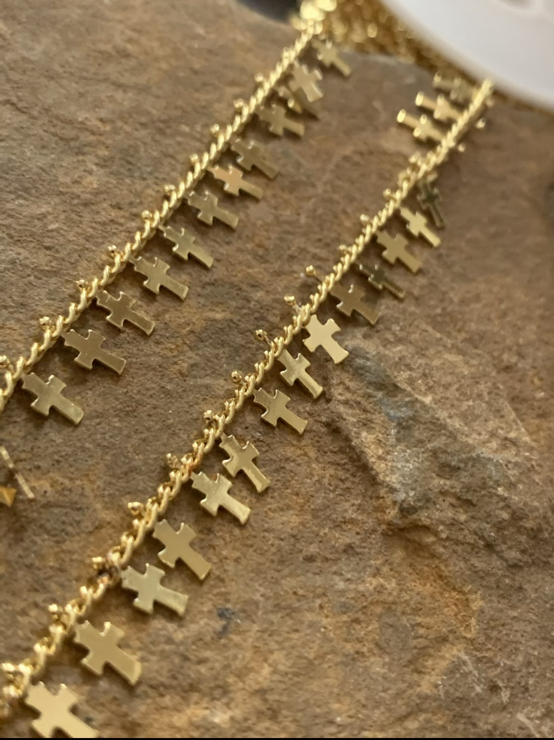 Multi cross chain gold filled 21358 – Sun Beads Caguas